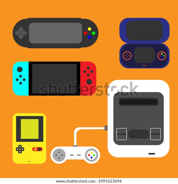 Video Game Icons Set Stock Vector (Royalty Free) 1095623696 | Shutterstock