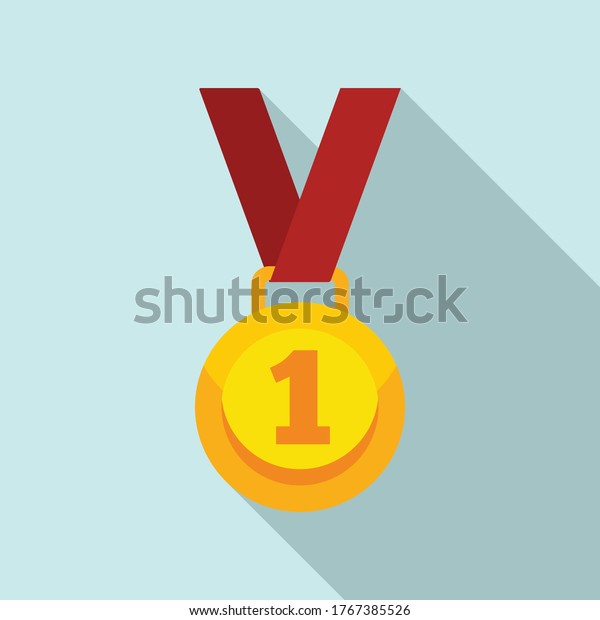 Video Game Medal Icon Flat Illustration Stock Vector (Royalty Free ...