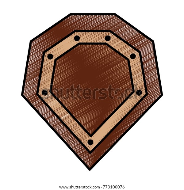 Video Game Shield Protection War Icon Stock Vector (Royalty Free ...