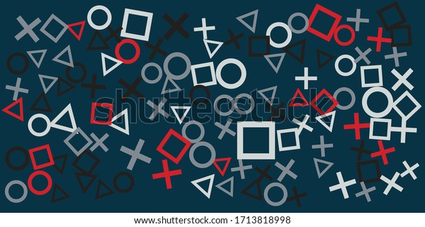 Video Games Outline Pattern Vector Game: เวกเตอร์สต็อก (ปลอดค่า ...