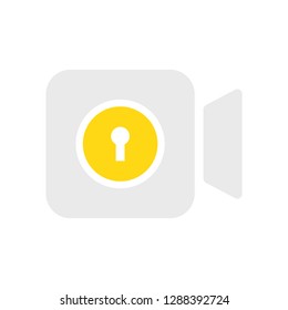 Video Lock Icon Stock Vector (Royalty Free) 1288392724 | Shutterstock