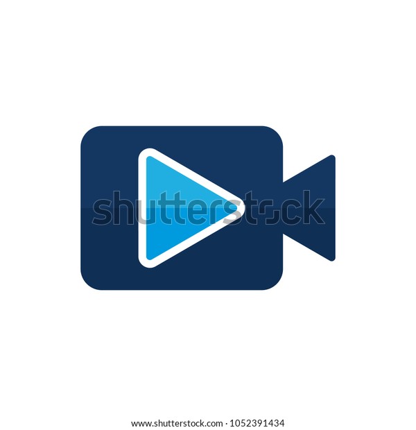 Video Logo Icon Design Stock Vector (Royalty Free) 1052391434 ...