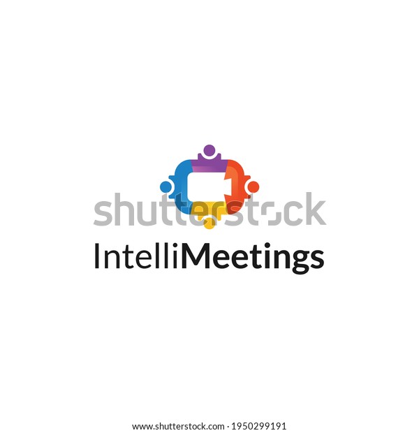 Video Logo Video Meeting Meeting Logo Stock Vector (Royalty Free ...