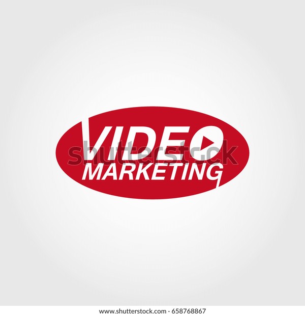 Video Marketing Logo Label Stock Vector (Royalty Free) 658768867