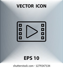Video Outline Sign Vector Design Element Stock Vector (Royalty Free ...