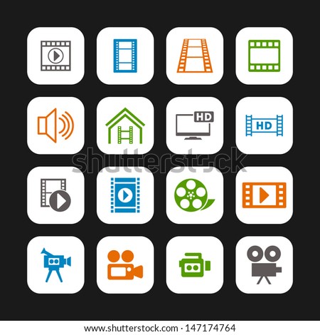 Video Pictogram 스톡 벡터(사용료 없음) 147174764 - Shutterstock