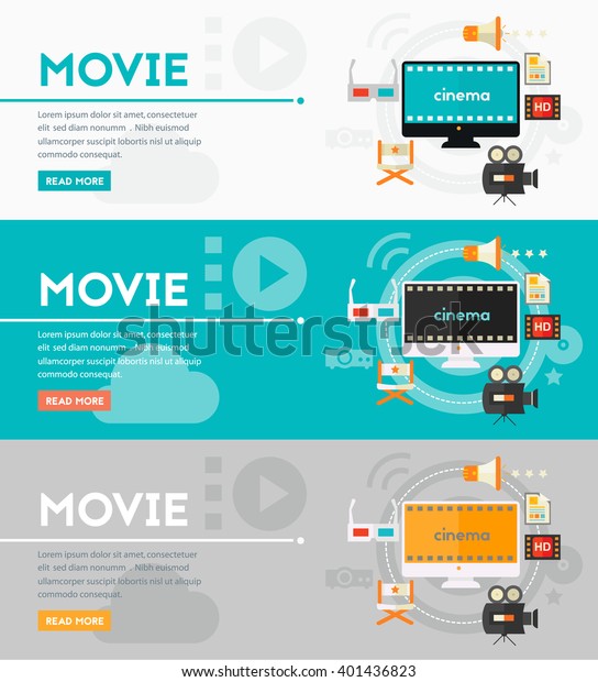 Video Production Motion Graphic Concept Stock Vector (Royalty Free ...