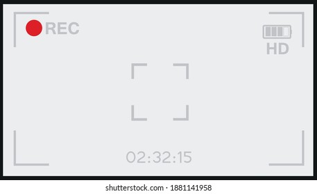 Video Recording Frame Vector Illustration Stock Vector (Royalty Free ...