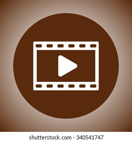 Video Sign Icon Vector Illustration Flat Stock Vector (Royalty Free ...