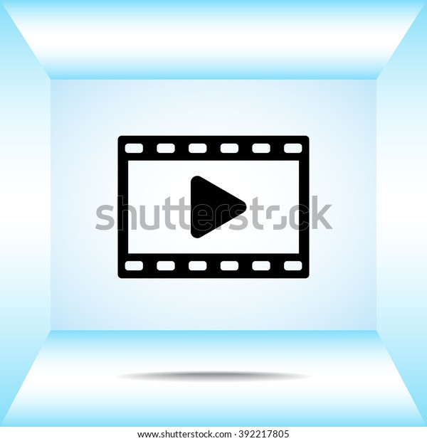 Video Sign Icon Vector Illustration Flat Stock Vector (Royalty Free ...