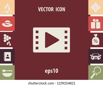 Video Sign Vector Design Element Stock Vector (Royalty Free) 1239254821 ...