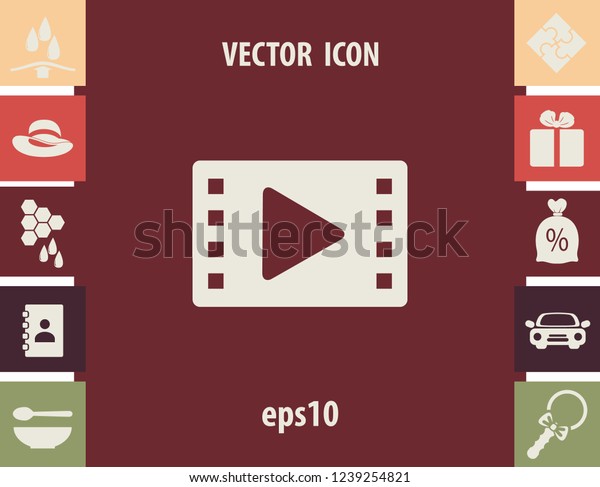 Video Sign Vector Design Element Stock Vector (Royalty Free) 1239254821 ...