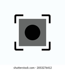 Video Stabilization Icon Setting Symbol Vector Stock Vector (Royalty ...