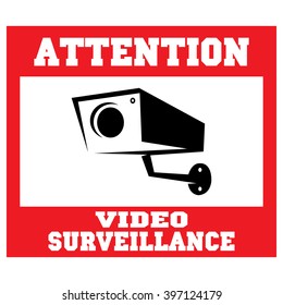 Video Surveillance Vector Illustration Stock Vector (Royalty Free ...