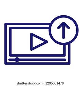 Video Upload Icon Stock Vector (Royalty Free) 1206081478 | Shutterstock