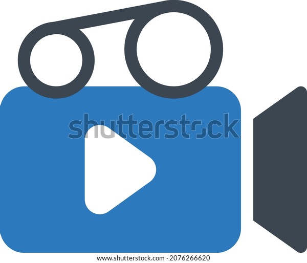 Video Vector Illustration On Transparent Background Stock Vector ...