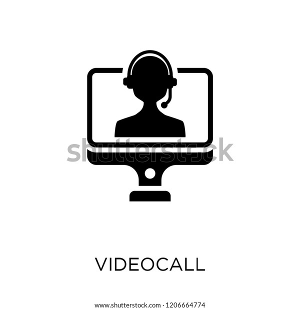 Videocall Icon Videocall Symbol Design Human Stock Vector (Royalty Free ...