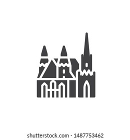 Vienna Famous Landmark Vector Icon Filled Stock Vector (Royalty Free ...