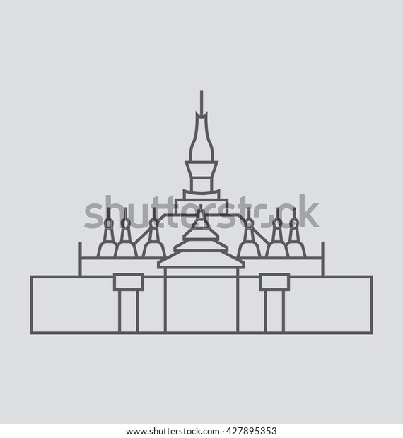 Vientiane Vector Illustration Stock Vector (Royalty Free) 427895353 ...