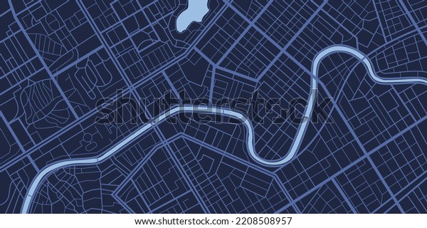 View Above Map Buildings Detailed View Stock Vector (Royalty Free ...