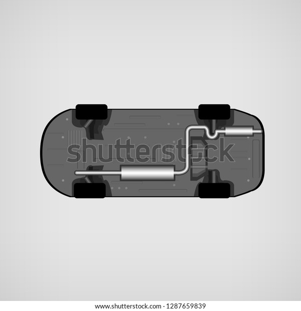 View Bottom Car Vector Illustration Stock Vector (Royalty Free ...