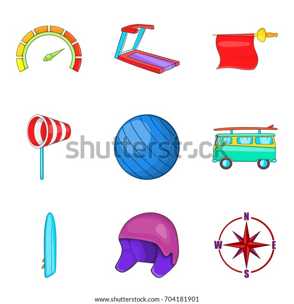 Vigor Icons Set Cartoon Set 9 Stock Vector (Royalty Free) 704181901 ...