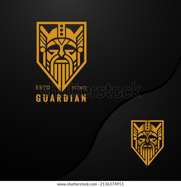 Viking Head Chief Vector Logo Stock Vector (Royalty Free) 2136374951 ...