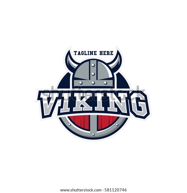 Viking Sport Logo Design Template Stock Vector (Royalty Free) 581120746