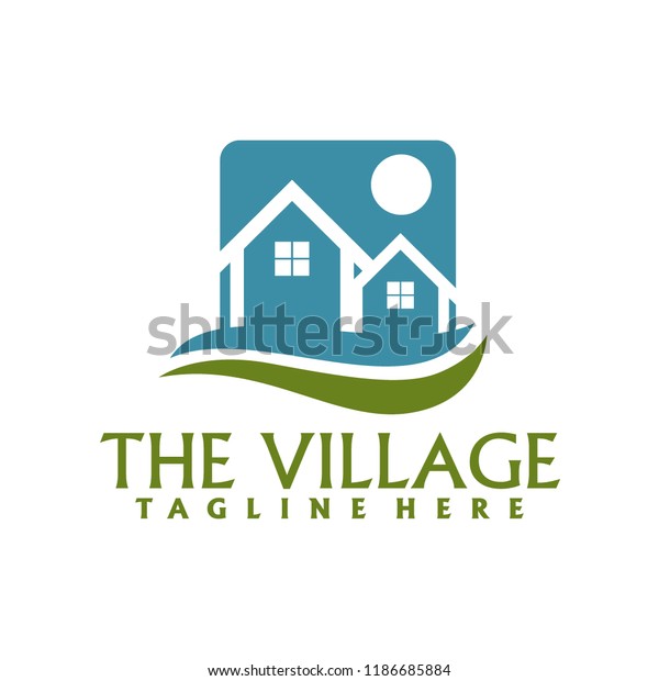 Village Logo Design Stock Vector (Royalty Free) 1186685884 | Shutterstock