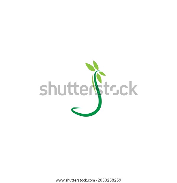 Vines Template Design Shrubs Forming Letter Stock Vector (Royalty Free ...