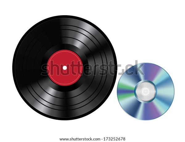 Vinil Disc Cd Stock Vector (Royalty Free) 173252678 | Shutterstock