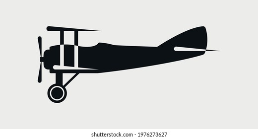 Vintage Airplane Black White Vector Icon Stock Vector (Royalty Free ... Vintage Airplane Black White Vector Icon Stock Vector (Royalty Free ...