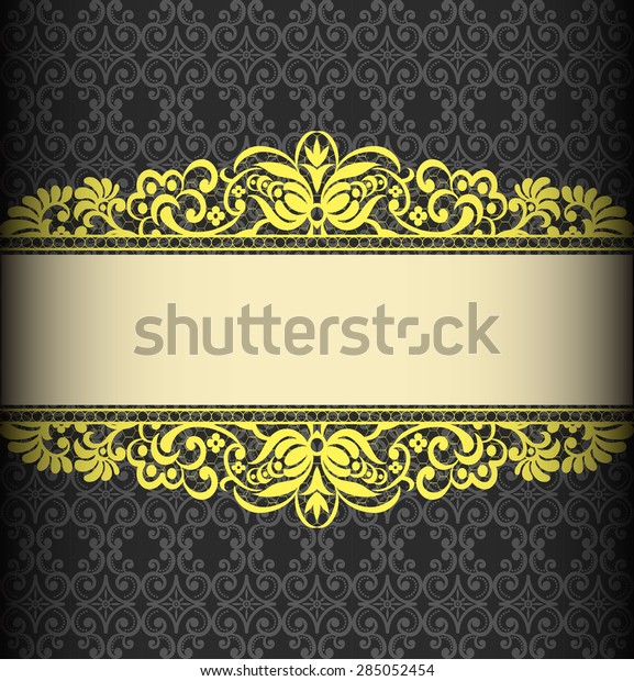 Vintage Background Design Elegant Book Cover Stock Vector (Royalty Free ...