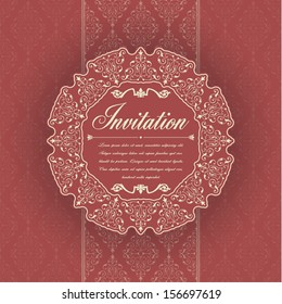 Vintage Background Invitations Stock Vector (Royalty Free) 156697619 ...
