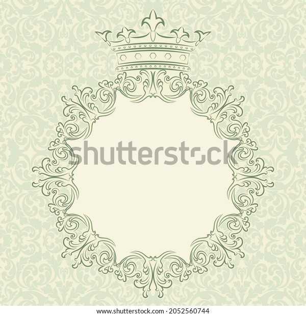 Vintage Background Kingly Frame Stock Vector (Royalty Free) 2052560744 ...