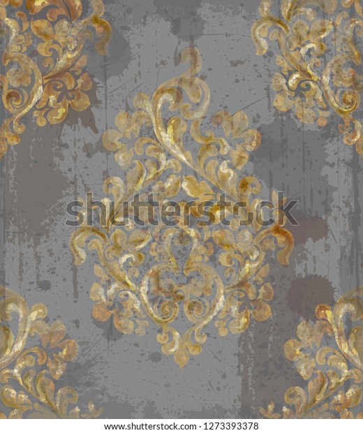 Vintage Baroque Pattern Vector Imperial Beautiful Stock Vector (Royalty ...