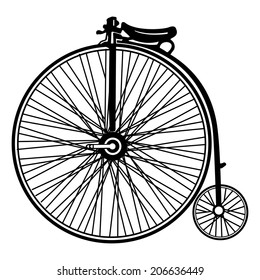 Vintage Bicycle Vector Stock Vector (Royalty Free) 206636449 | Shutterstock