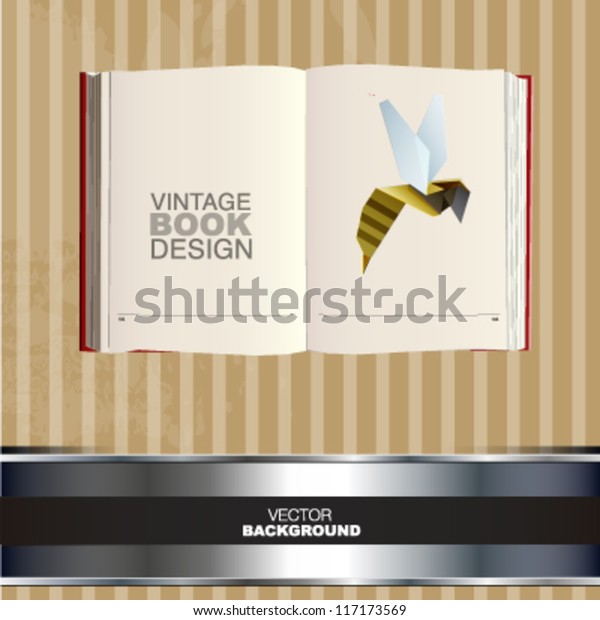 Vintage Book Design Vector Illustrator Stock Vector (Royalty Free ...