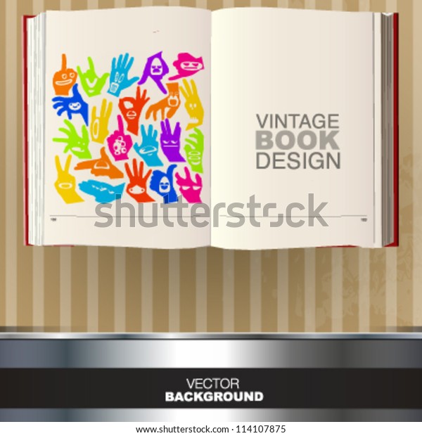 Vintage Book Design Vector Picture Stock Vector (Royalty Free ...