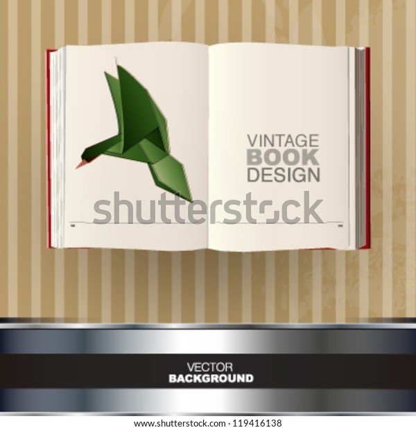 Vintage Book Design Vector Picture Stock Vector (Royalty Free ...