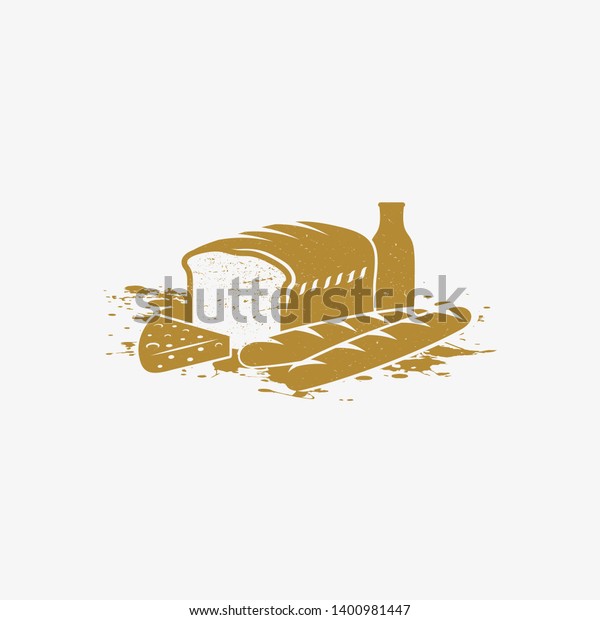 Vintage Bread Logo Inspiration Vector Stock Vector (Royalty Free ...