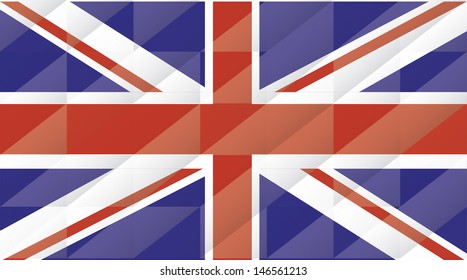 Vintage British Flag Vector Illustration Stock Vector (Royalty Free ...