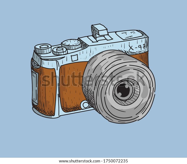 Vintage Camera Vector Art Iconic Moment Stock Vector (Royalty Free ...