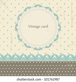 Vintage Card Frame Stock Vector (Royalty Free) 101761987 | Shutterstock