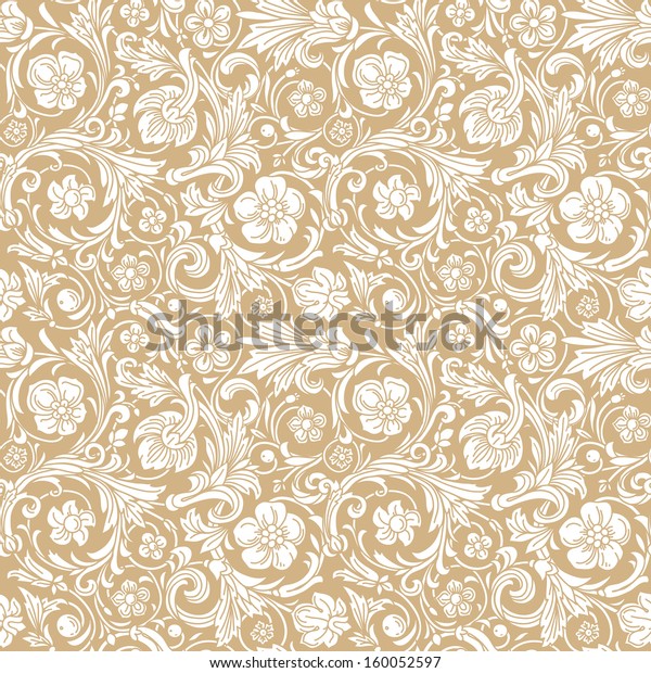 Vintage Classic Ornamental Seamless Vector Pattern Stock Vector ...