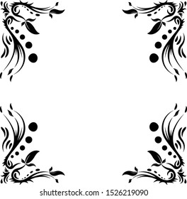 Vintage Classic Style Border Template Stock Vector (Royalty Free ...