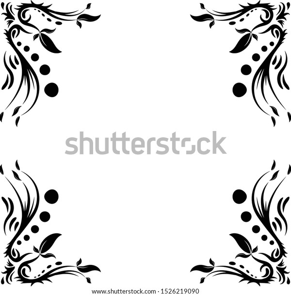 Vintage Classic Style Border Template Stock Vector (Royalty Free ...