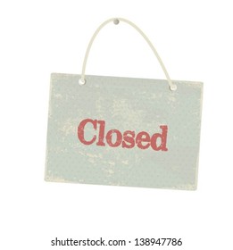 Vintage Closed Sign Vector Stock Vector (Royalty Free) 138947786 ...