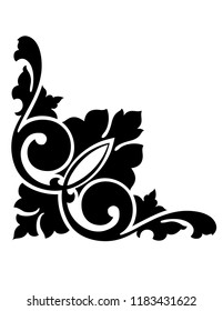Vintage Corner Design Stock Vector (Royalty Free) 1183431622 | Shutterstock