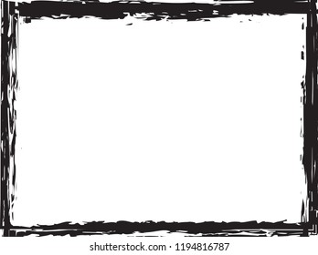 Vintage Dirty Border Frame Vector Square: vector de stock (libre de ...
